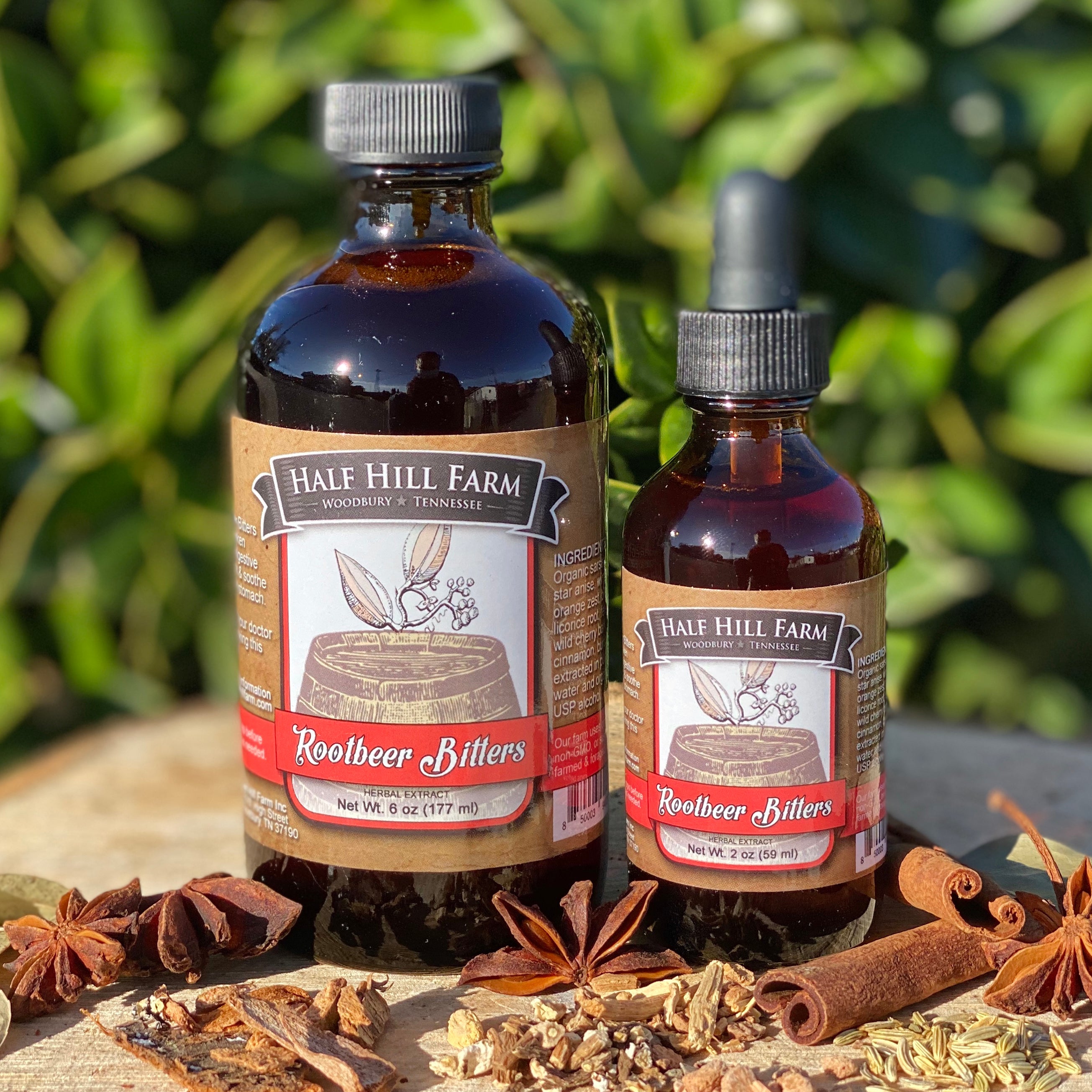 Root Beer Bitters for Digestion & Cocktails | Half Hill Farm